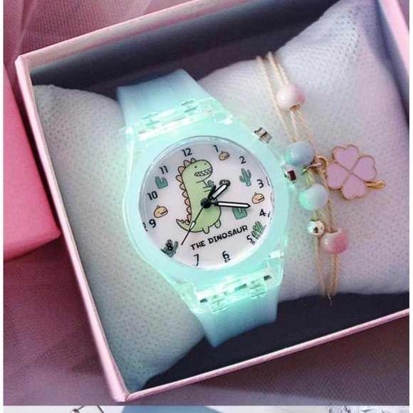 Accessories | Nwt Fashion Trend Girls Cute Watch Animal Dial Glowing ...